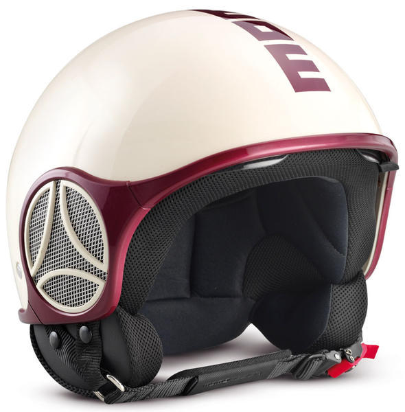 MOMO Minimomo Jet Helmet White/Burgundy - buy cheap FC-Moto