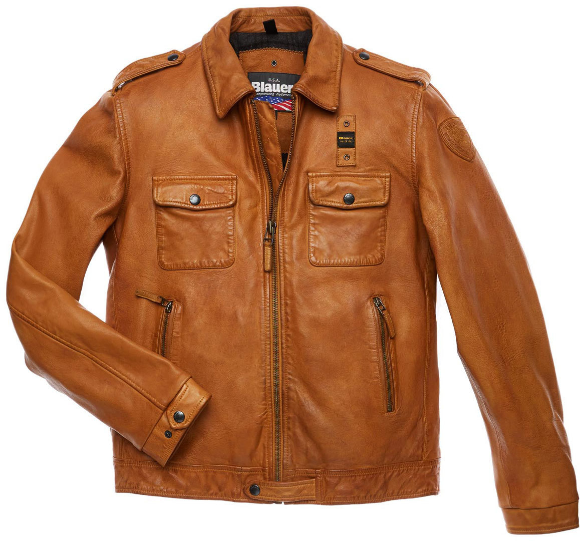 Blauer USA Dallas Leather Jacket - buy cheap FC-Moto