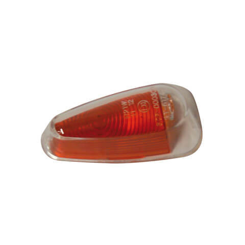 Spare glass transparent, with yellow reflector for mini indicators 202 ...