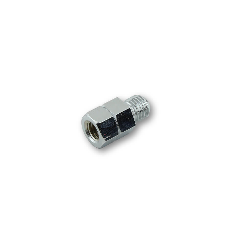SHIN YO Mirror adapter hole M8 right on bolt M10 left chrome plated ...