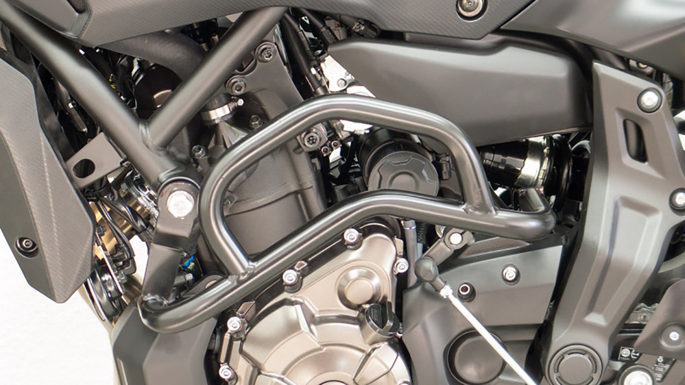 FEHLING Motorskydd, botten, svart, stabil, Yamaha MT-07, (RM04, RM17 ...