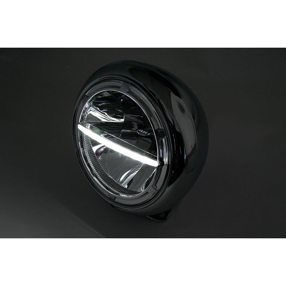HIGHSIDER 7-inch VOYAGE HD-STYLE LED headlight, bottom mount - buy ...