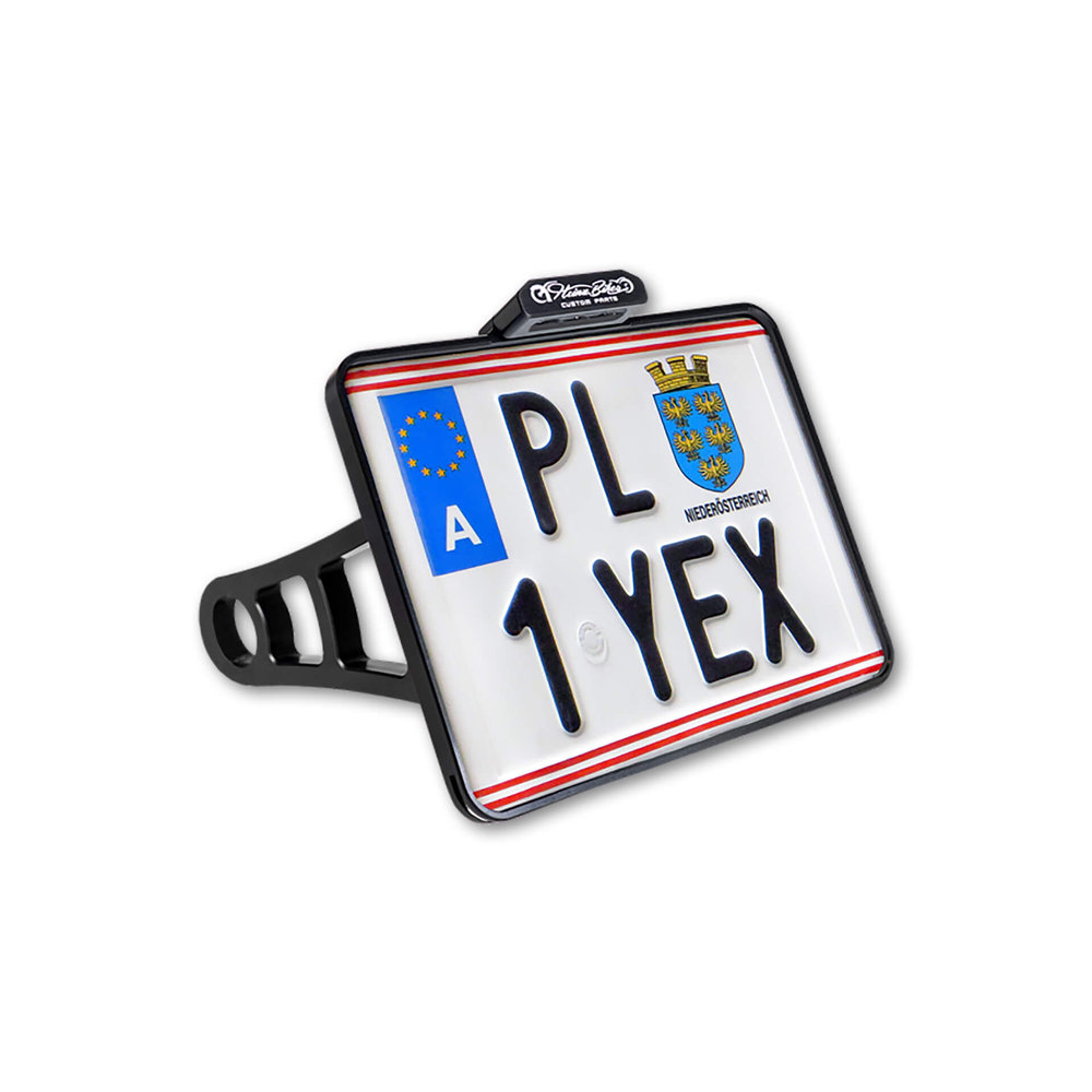 HeinzBikes Side Mount license plate holder, Dyna until 2017, A, incl ...