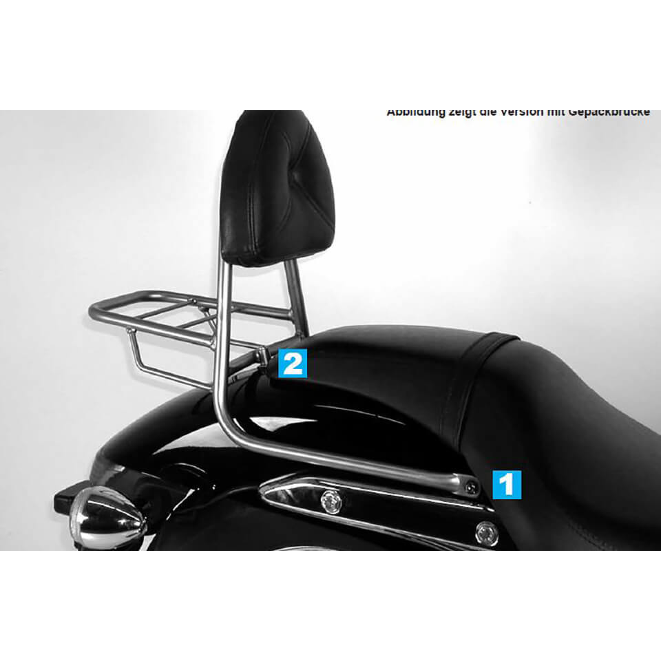 HEPCO & BECKER Backrest passenger seat, Sissybar, VT 750 Shadow Spirit ...