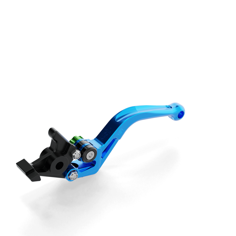 LSL Brake lever BOW R43R, short, blue/green - buy cheap FC-Moto