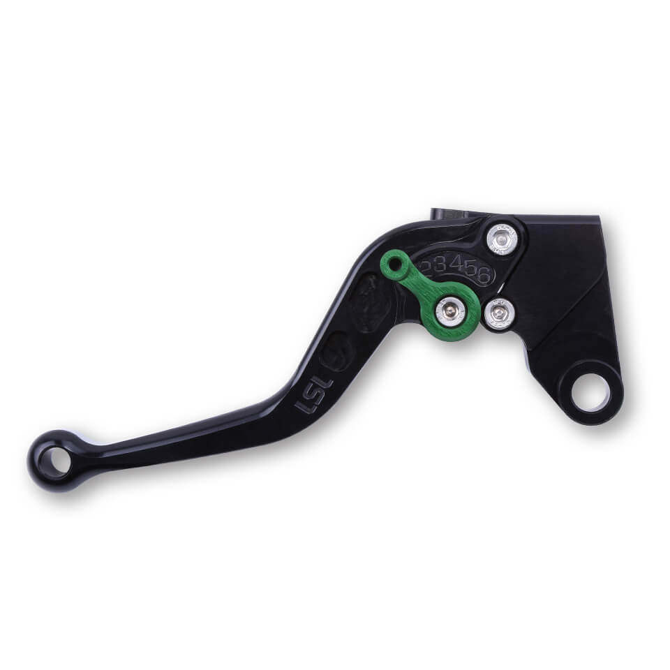 LSL Clutch lever Classic L20, black/green, short - buy cheap FC-Moto