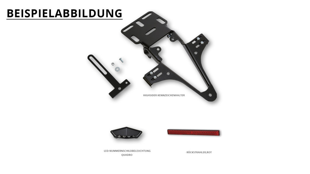 HIGHSIDER License plate holder KTM 690 SMC / Enduro from year 14-16 ...