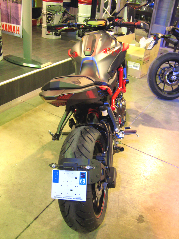 Access Design ''Wheel Fitted'' License Plate Holder Black Yamaha MT-07 ...