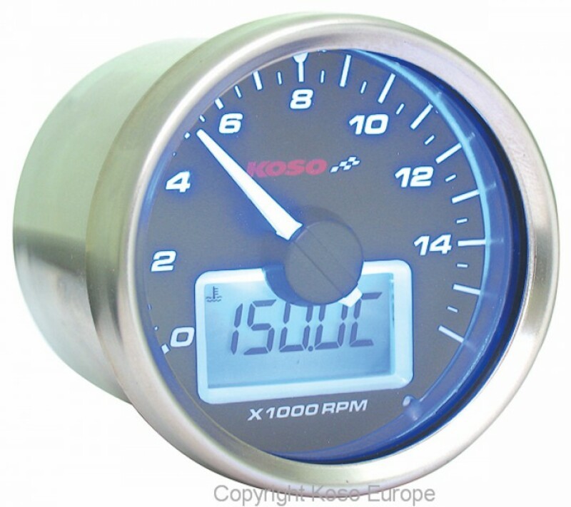 KOSO Rev Counter KOSO HD-01R GP Style Universal White Hintergrund ...