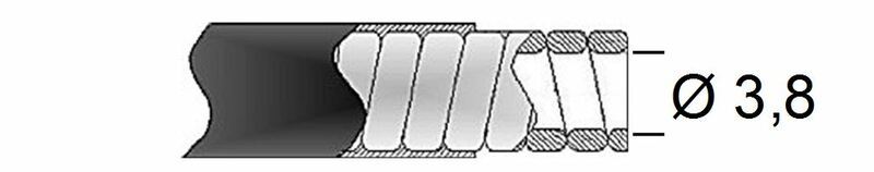 TRANSFIL Brake Sheath Cable - Flat Black Wire 30m - buy cheap FC-Moto