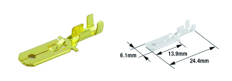 Tourmax Male Terminal Pin Type 250 - buy cheap FC-Moto