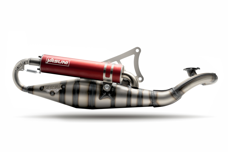 YASUNI Carrera 10 Exhaust Red - Minarelli Horizontal - buy cheap FC-Moto