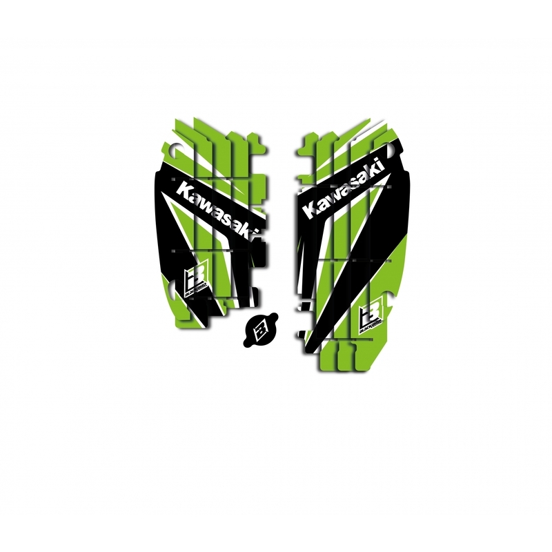 Blackbird Dream Graphic 4 Radiator Louvers Graphic Kit Kawasaki KXF ...