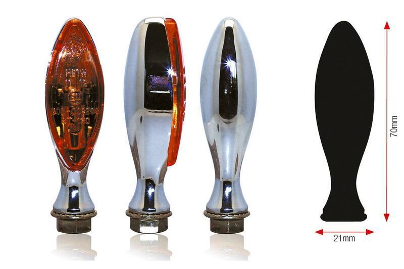 Bihr Elise Indicators Chromed Metal Universal - buy cheap FC-Moto