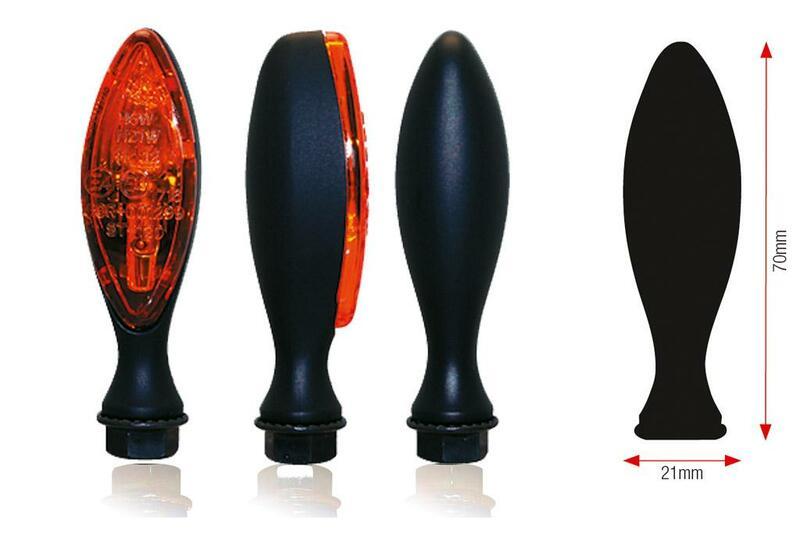 Bihr Elise Indicators Black Metal Universal - buy cheap FC-Moto