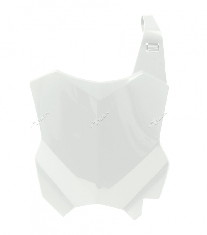 Race Tech Front Number Plate White Kawasaki KX-F450 - buy cheap FC-Moto