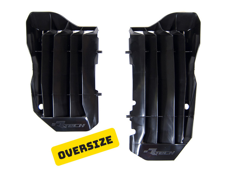 Race Tech Oversized Radiator Louvers Black Honda CRF450R/450RX - buy ...
