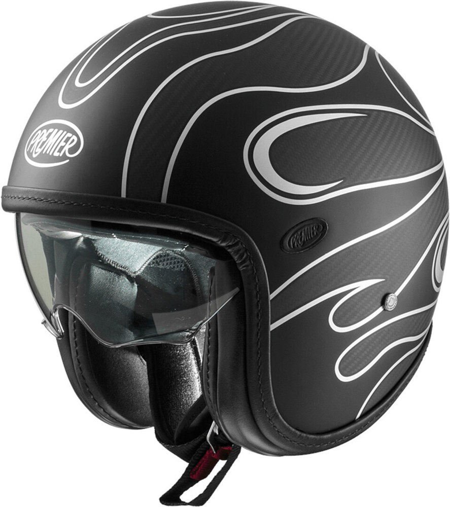 Premier Vintage Platinum ED Carbon FR Chromed BM Jet Helmet - buy cheap ...