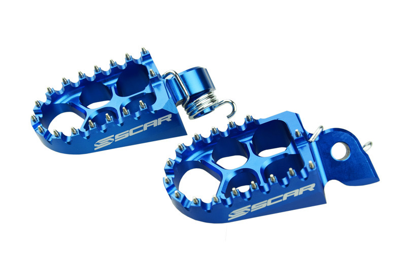 SCAR EVO Foot Pegs Blue - buy cheap FC-Moto