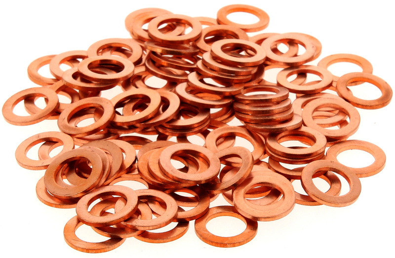Bihr 10x16x1,5mm Copper Washers 100 pieces - buy cheap FC-Moto