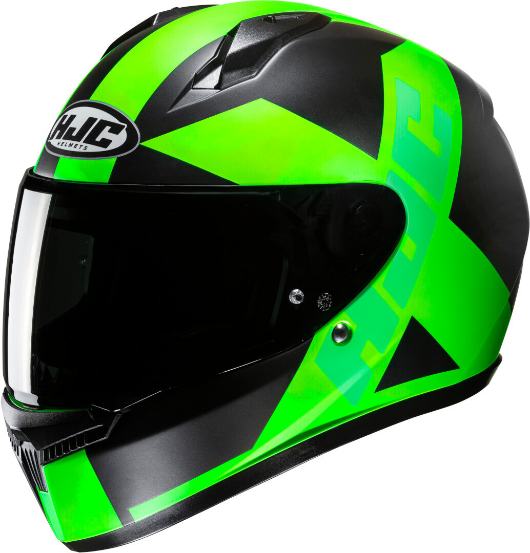 Compare hjc men's black green c10 tez helmet, black-green, size l for ...