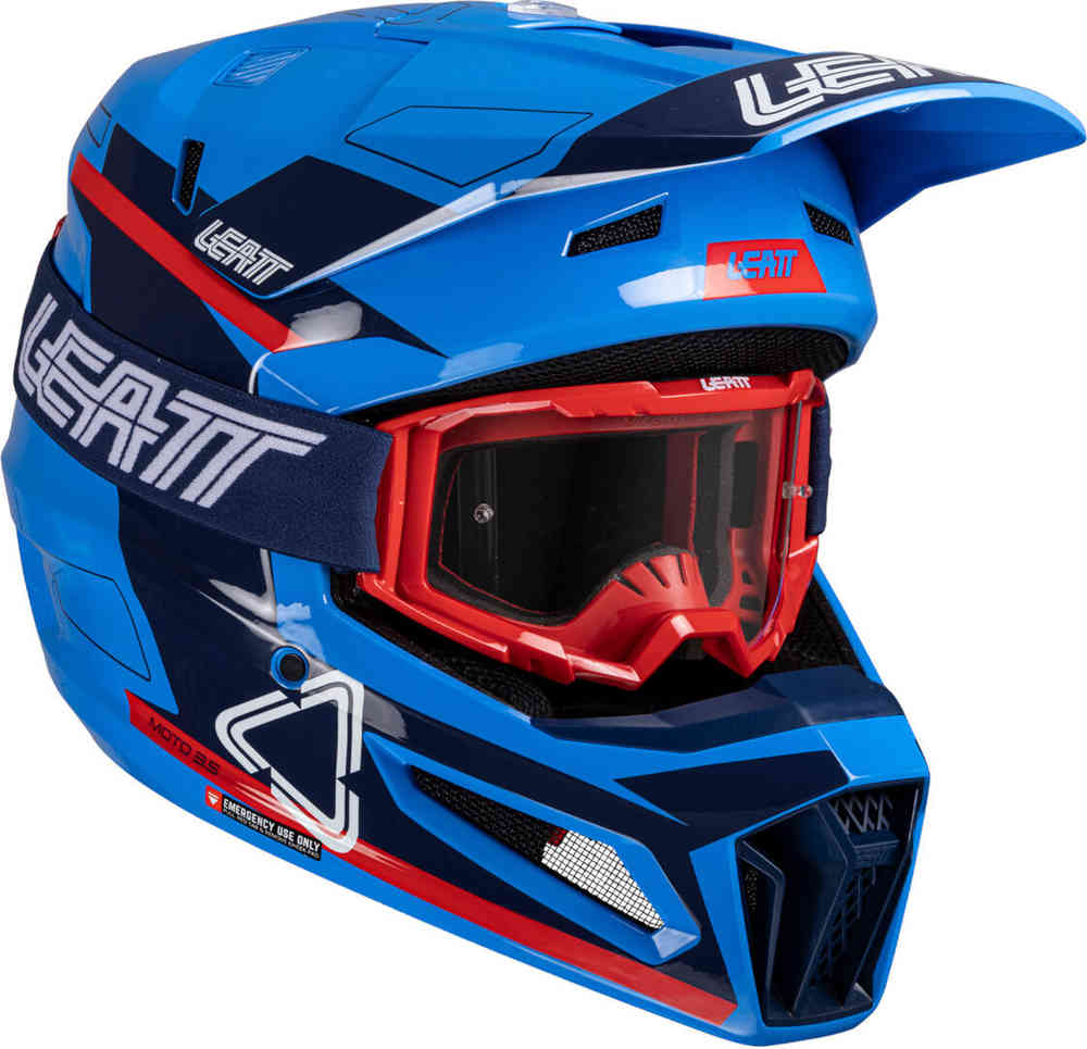 Motocross Helm Mit Brille