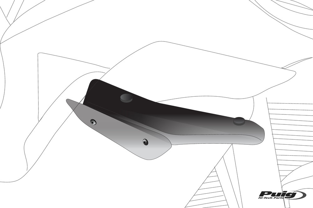 Puig Downforce Sport Side Spoilers - buy cheap FC-Moto