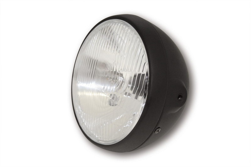 HIGHSIDER smart 7 Inch Headlight British Style Black E-Approved (1pc ...