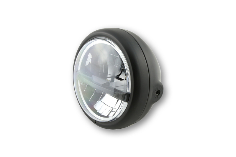 HIGHSIDER pro 5 3/4 Inch Headlight Pecos Type 5 LED Black Black Lens ...