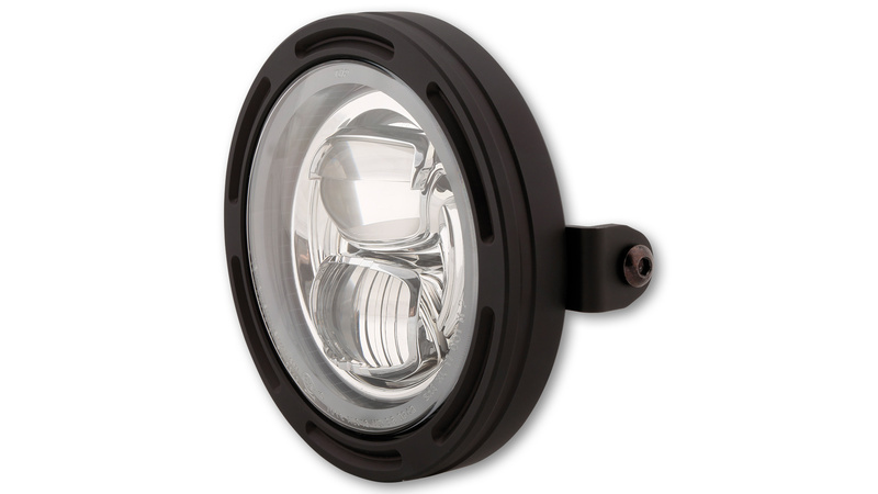 HIGHSIDER pro 5 3/4 Inch Headlight Frame-R2 Type 7 LED Black Side Mount ...
