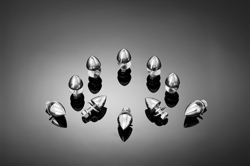 Highway Hawk Bullet Nuts, M6, chrome - buy cheap FC-Moto