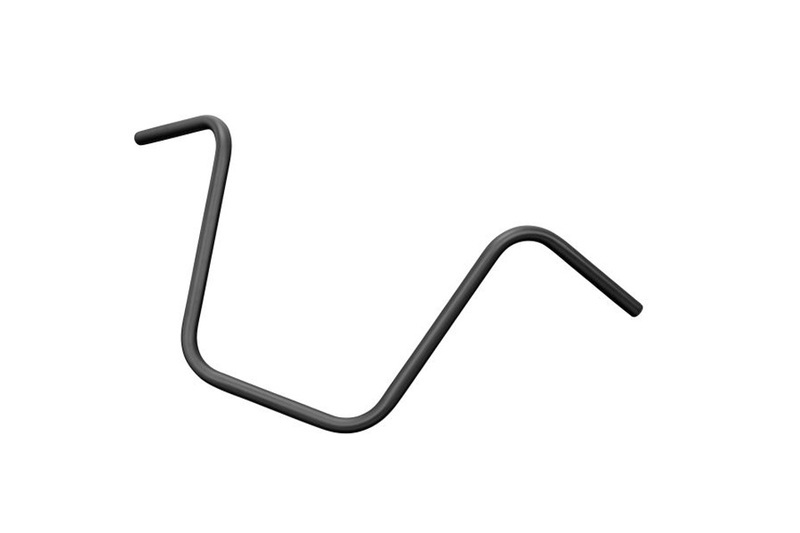 Highway Hawk Apehanger 1 inch handlebar with Harley notch, 900mm wide ...