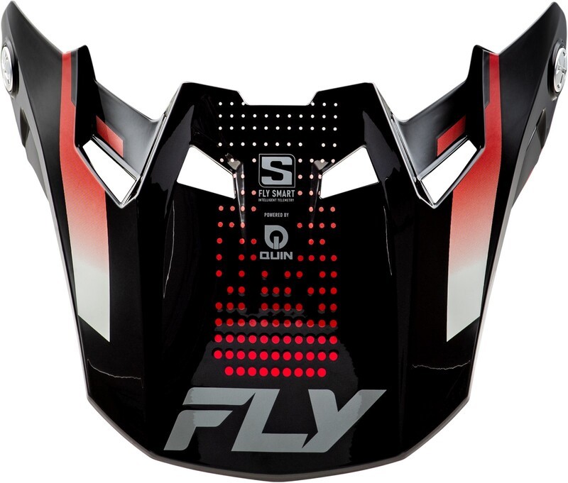 FLY Racing Formula S Carbon Protocol Peak - Black Carbon/Red - buy ...