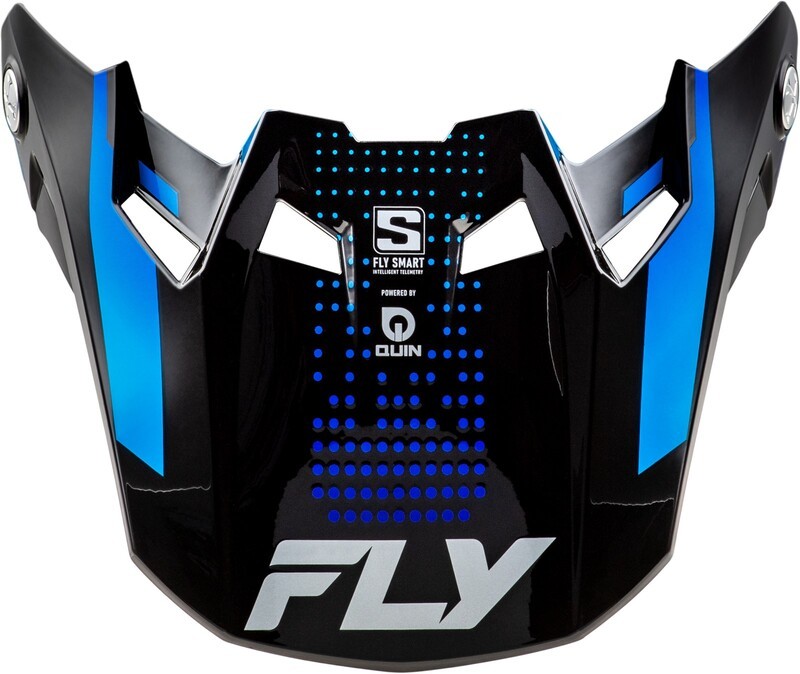 FLY Racing Formula S Carbon Protocol Peak - Black Carbon/Blue - buy ...
